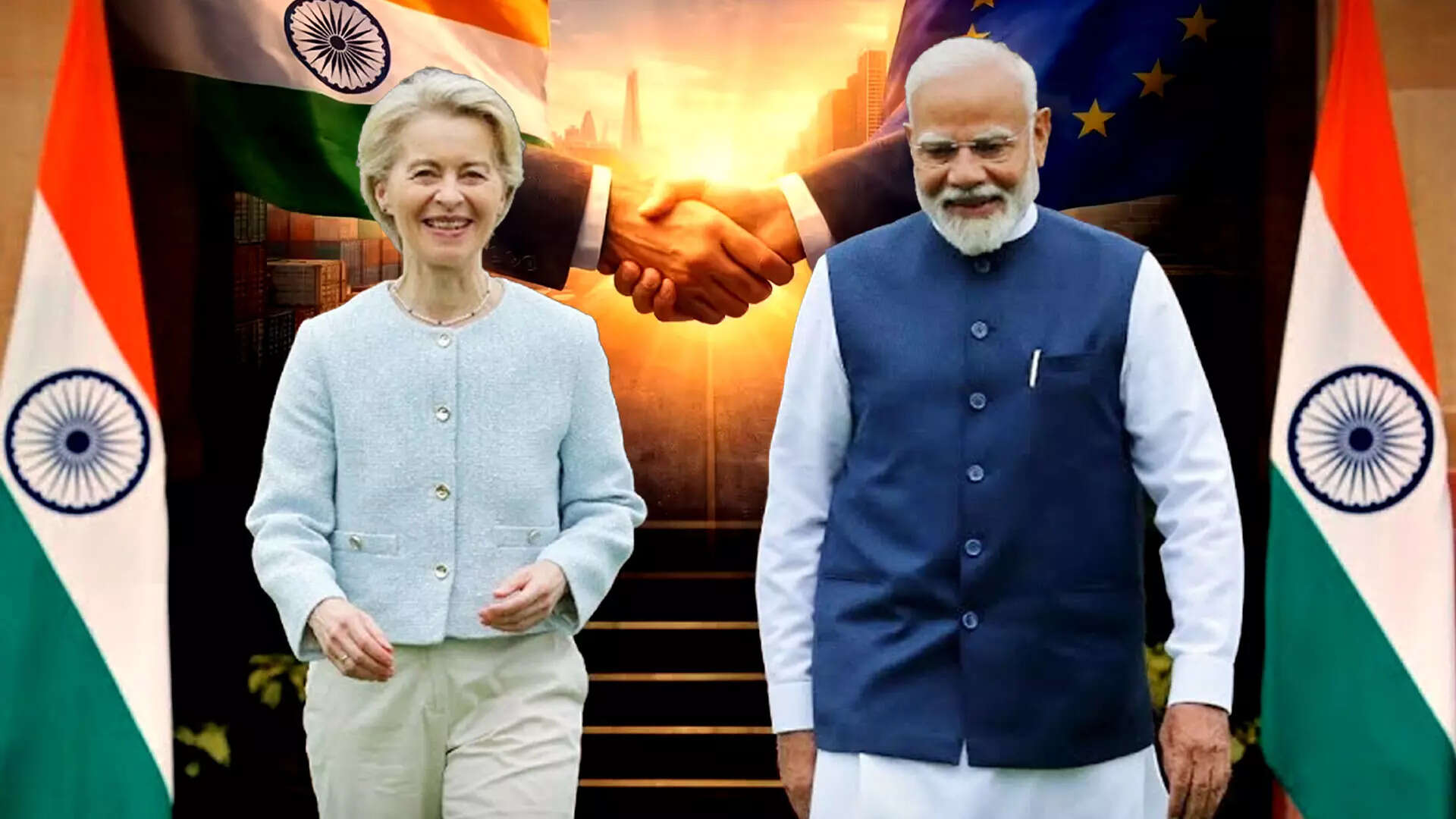 EU puts India at core of historic trade reset at Davos, Ursula Leyen ...