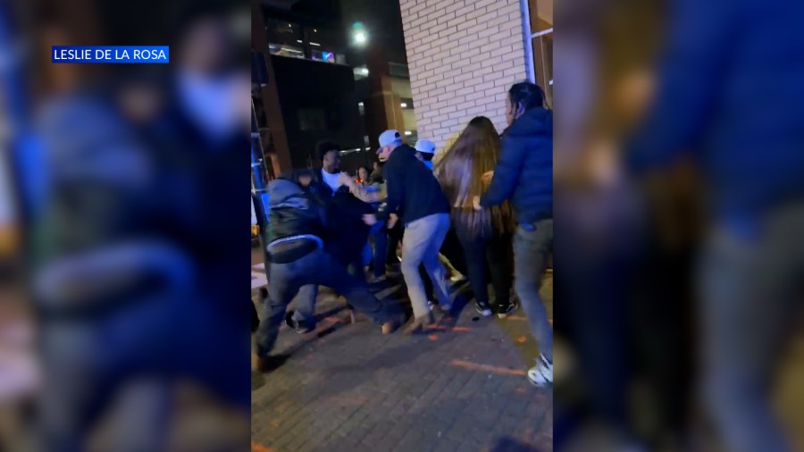 Video: Brawl on North Carolina sidewalk ends in gunfire; woman shot ...