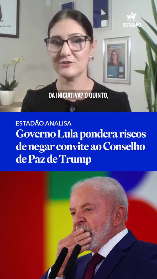 Governo Lula pondera riscos de negar convite ao Conselho de Paz de ...