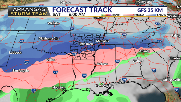 Arkansas Storm Team forecast: Cold weekend with winter precip possible