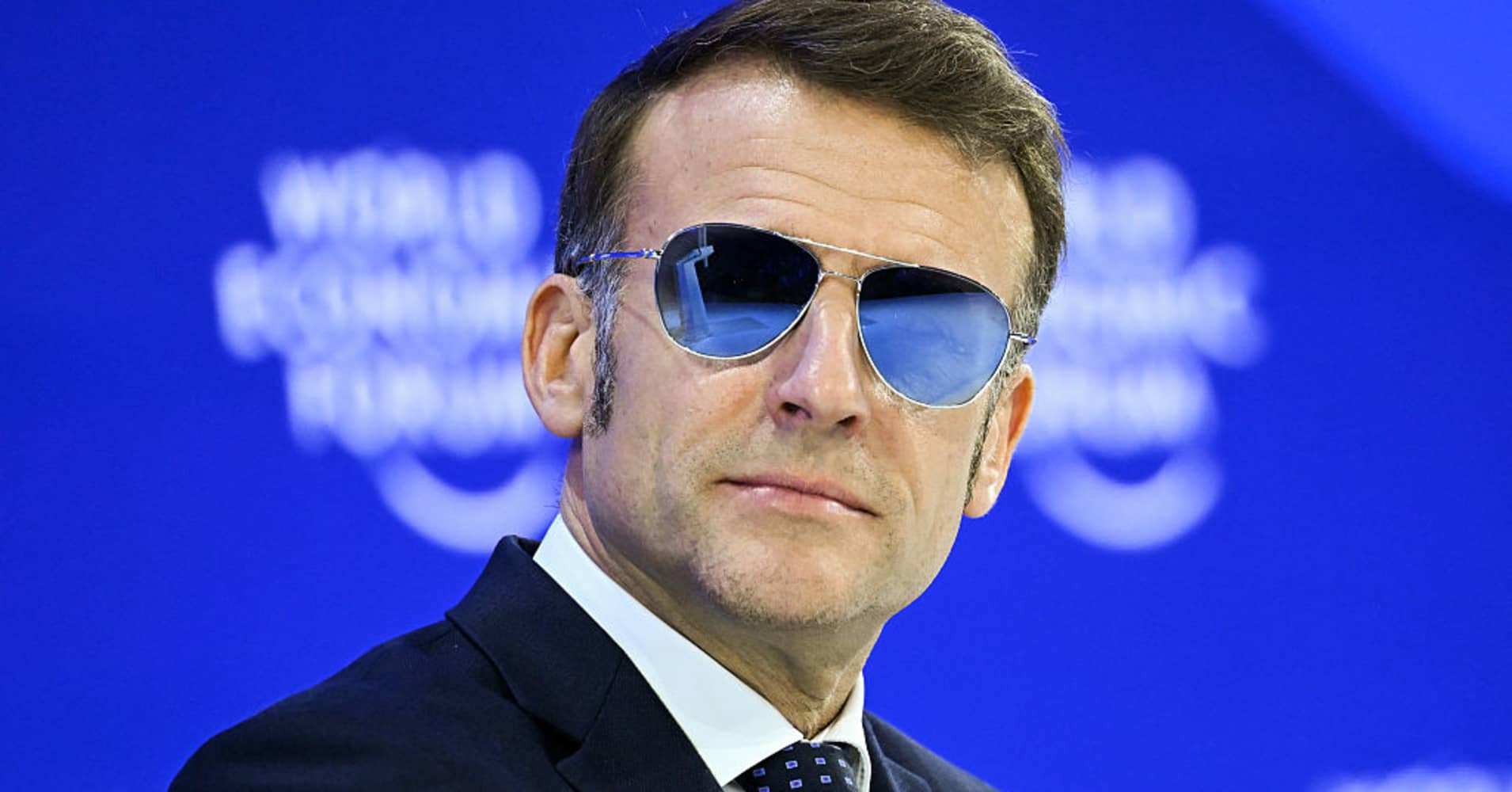 Macron decries 'bullies' as he urges Trump to suspend tariffs