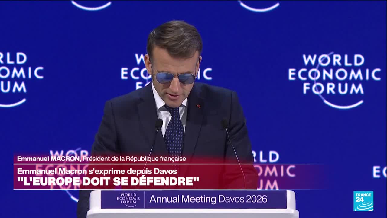 Replay - allocution d'Emmanuel Macron au sommet de Davos