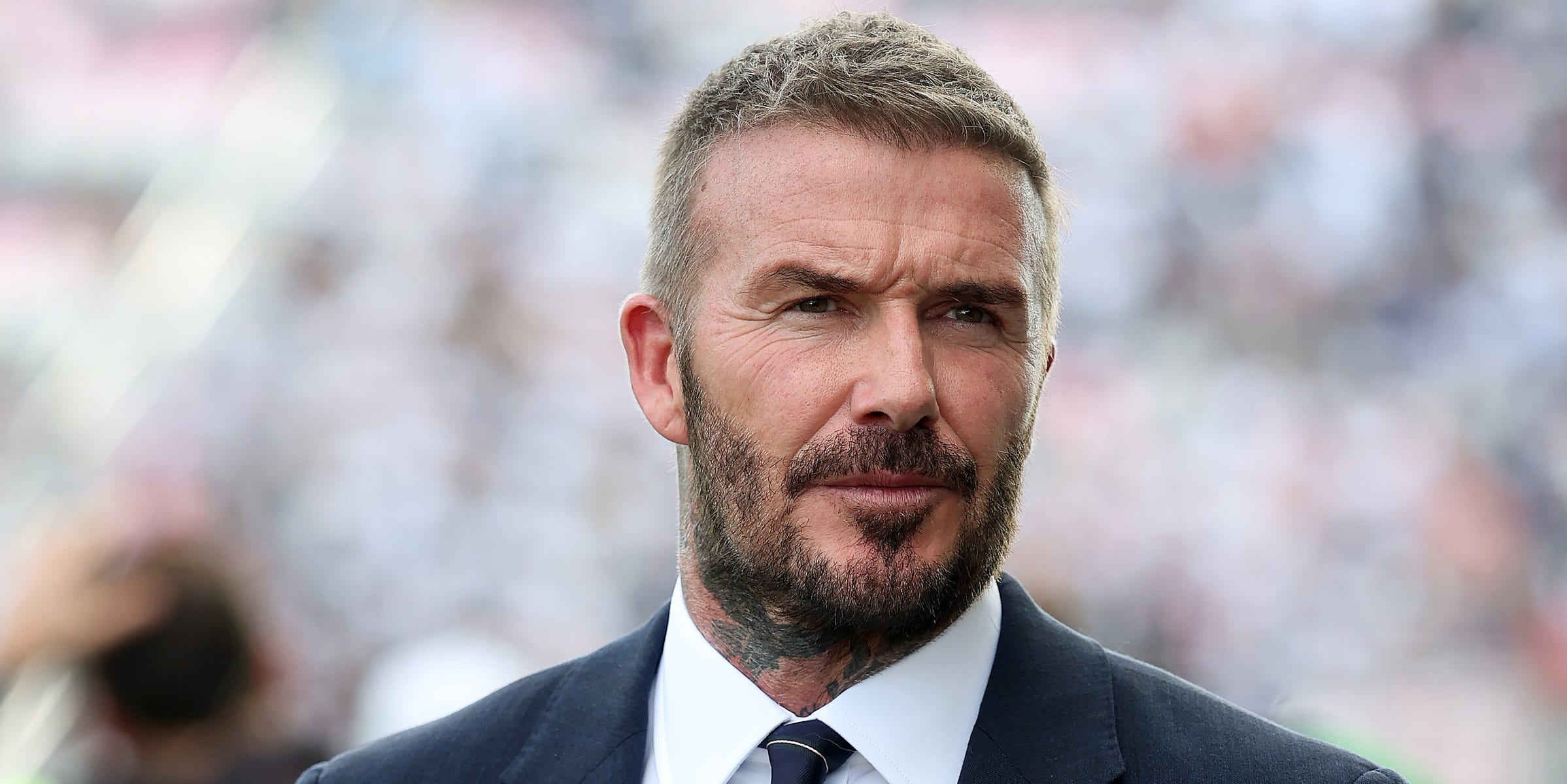 David Beckham gets bombarded with questions about Brooklyn in first ...