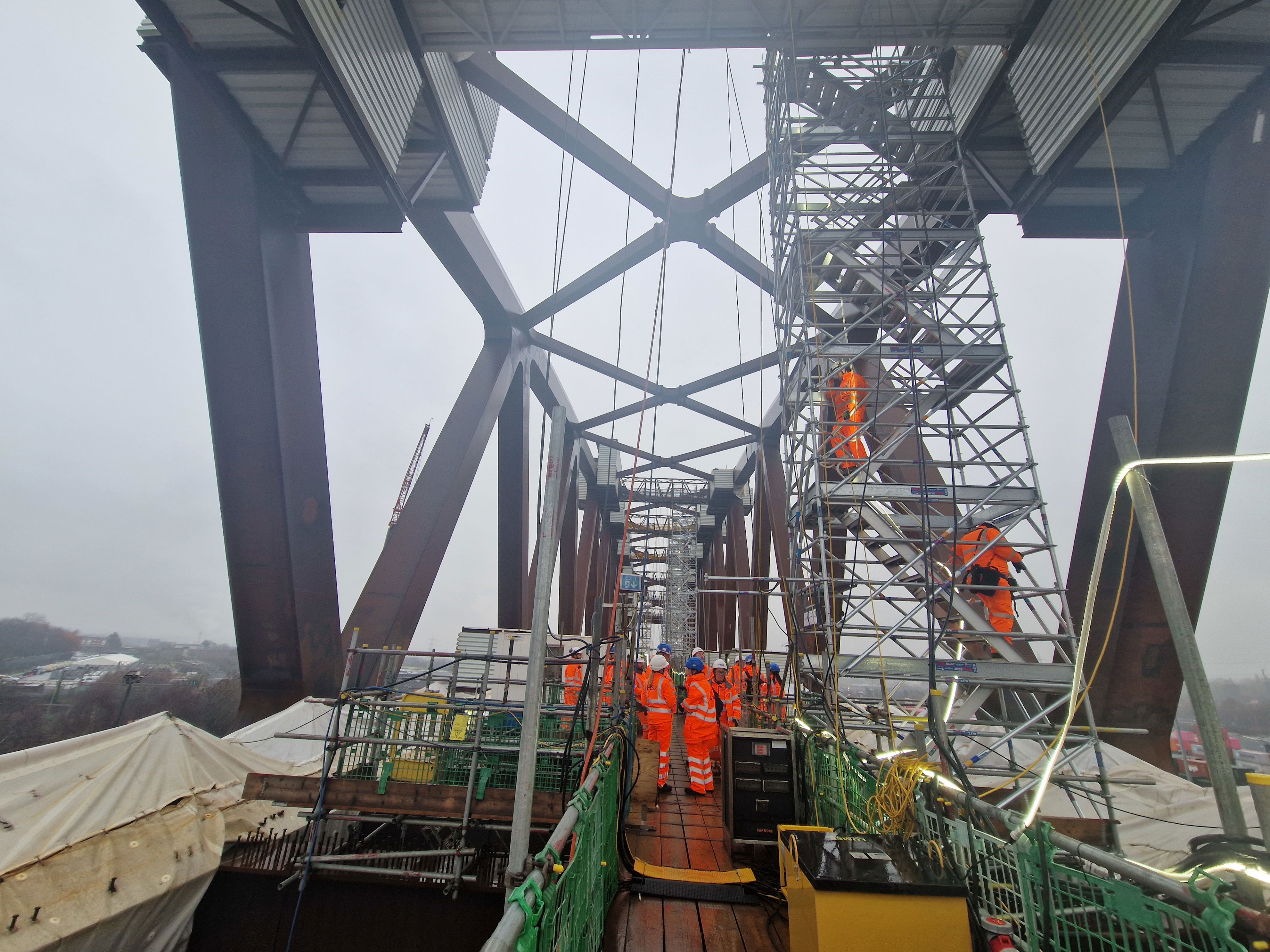 I climbed to the top of Birmingham's huge HS2 bridge - here's my view ...