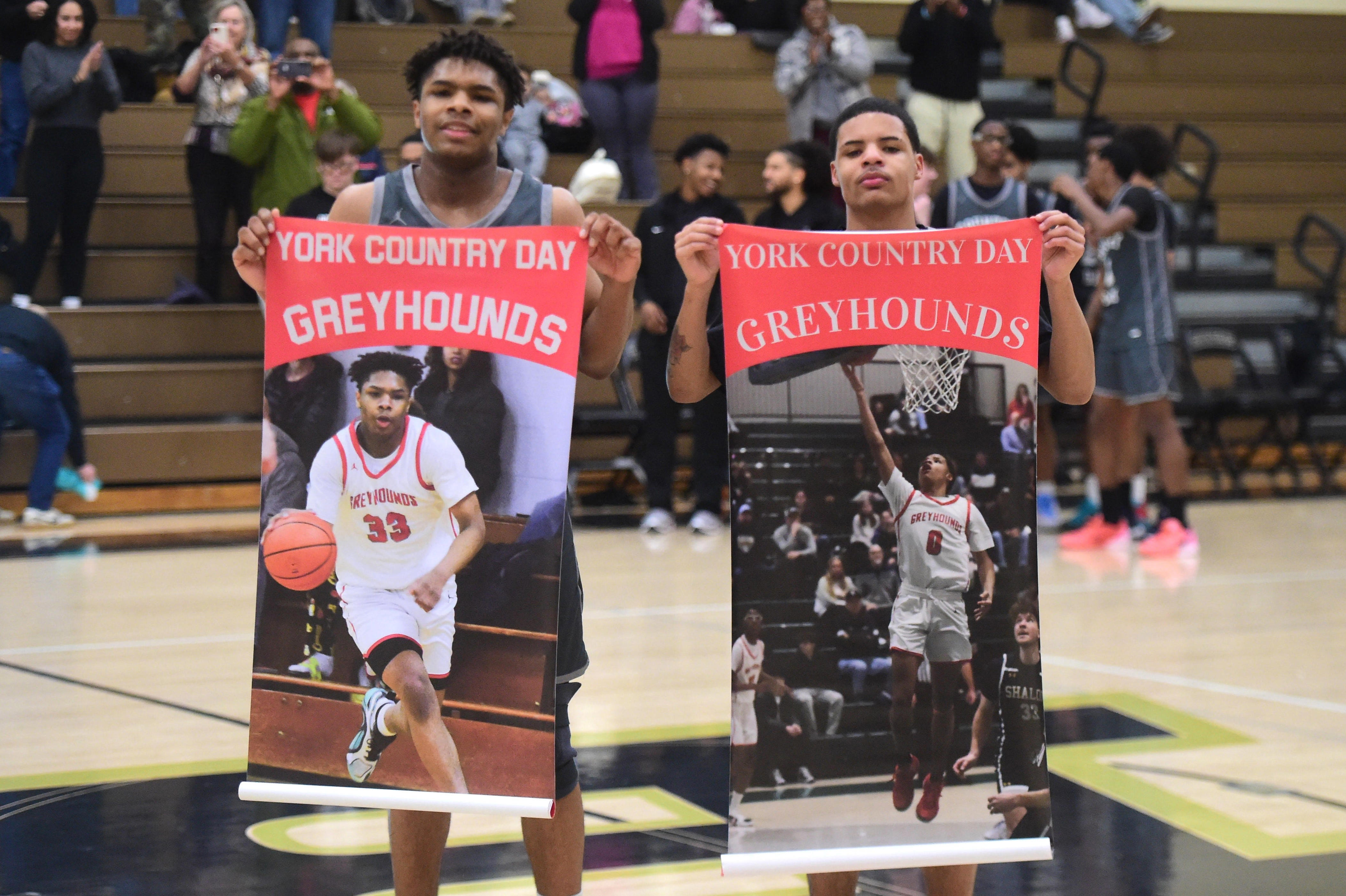 Two York Country Day players score 1,000th career point in same game