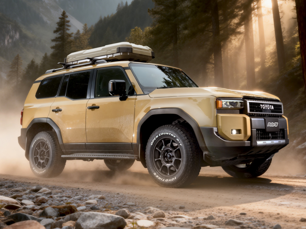 RAYS just built a forged off road wheel for the new Land Cruiser