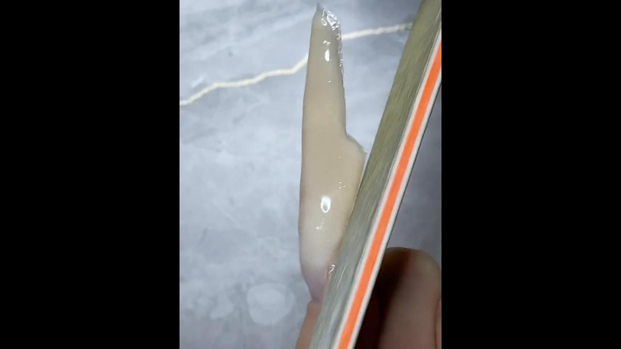 Making gradient nail art with nude and soft yellow tones