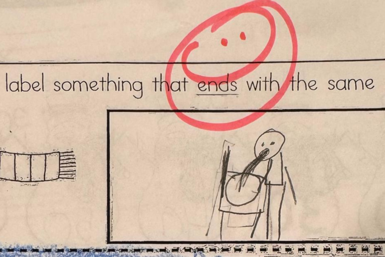 Parents spot homework graded with smiley face, can’t cope with reason