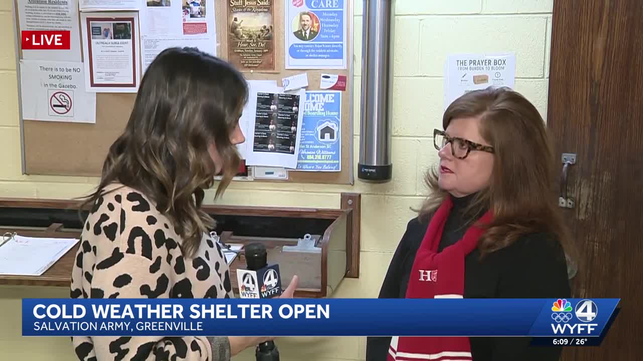 Salvation Army of Greenville opens its cold weather shelter