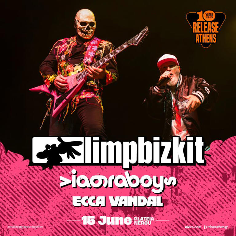 Limp Bizkit, Viagra Boys & Ecca Vandal στο Release Athens 2026