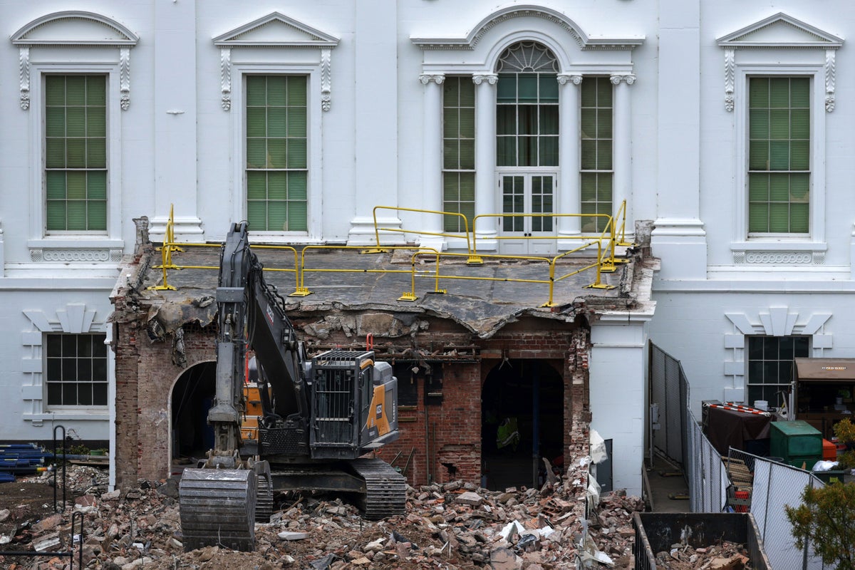 Trump says stopping his ballroom being built would be 'devastating'