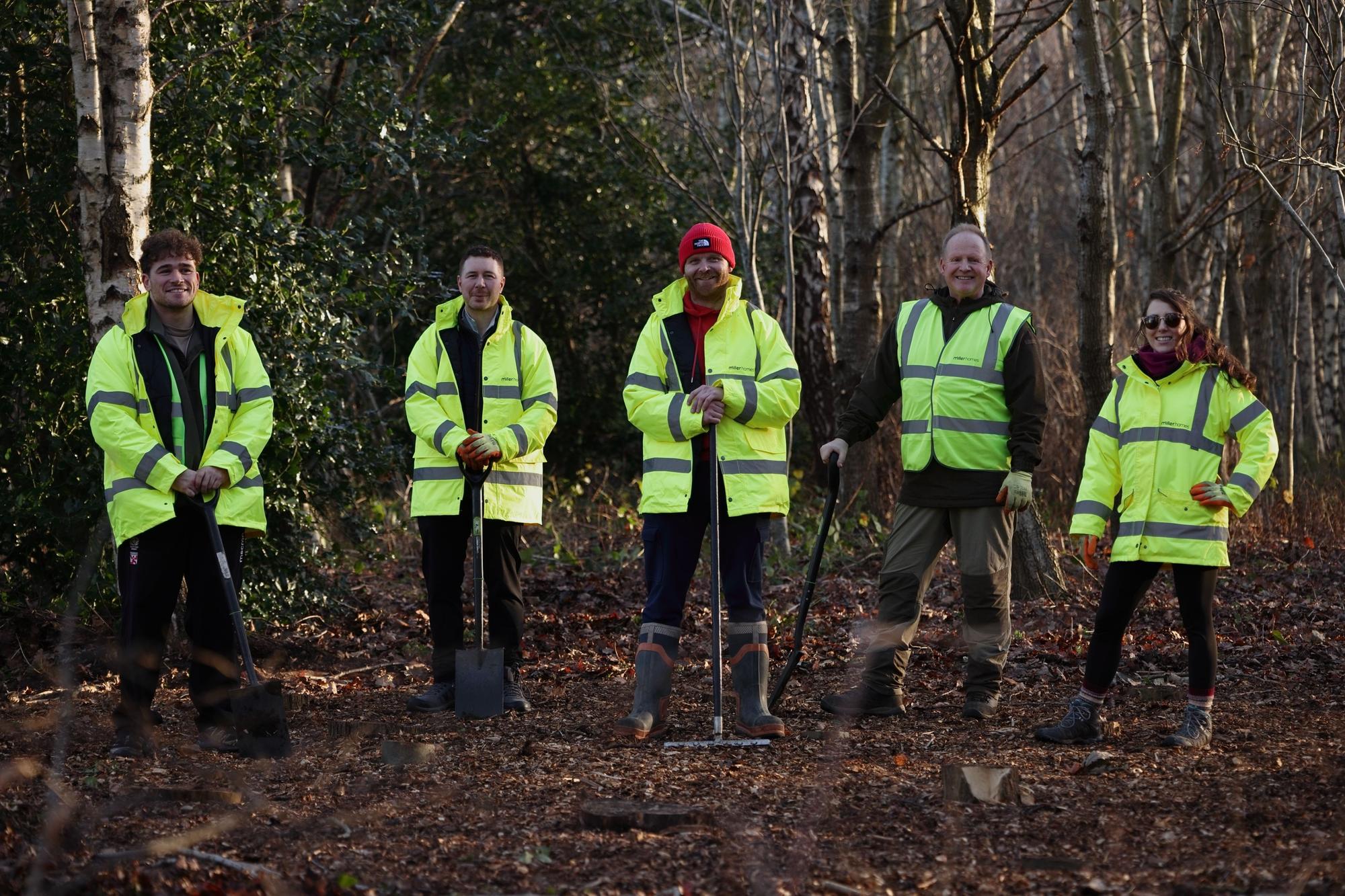 Miller Homes Scotland East volunteers create outdoor classroom in Edinburgh