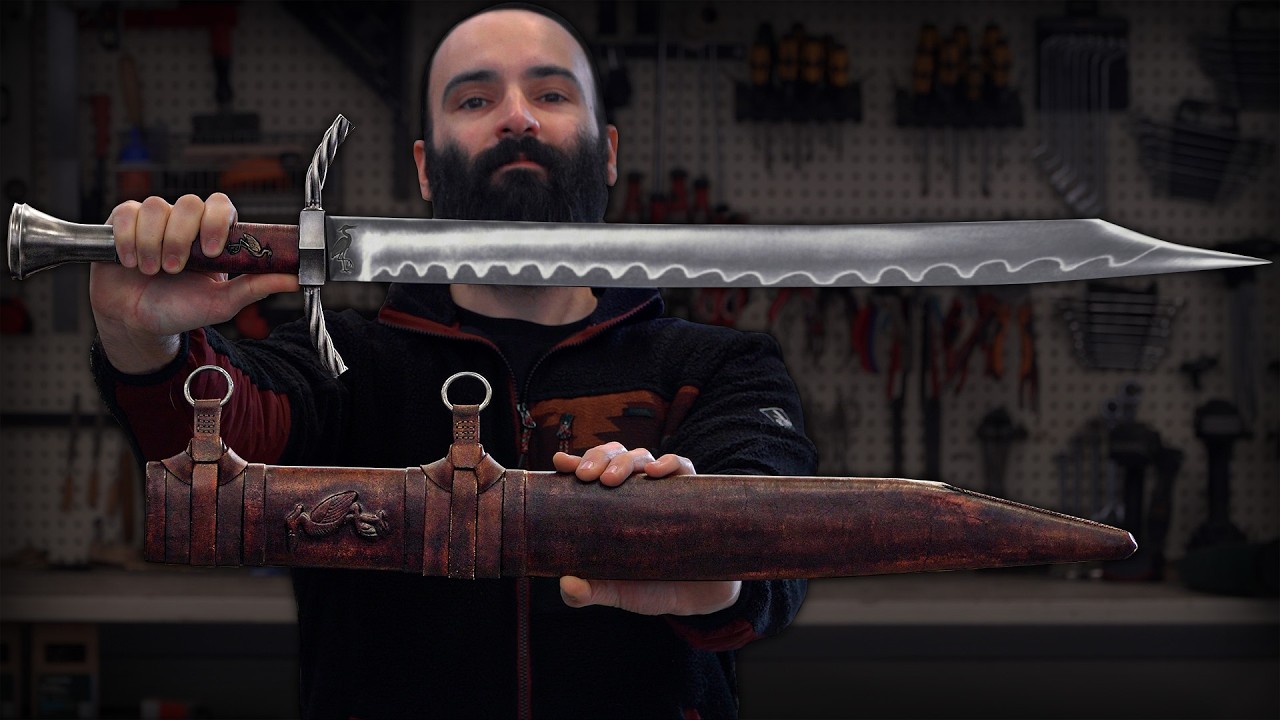 Heron marked sword: Full build from start to finish + test cuts