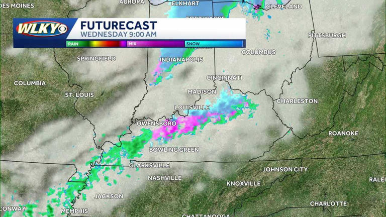 Winter weather advisory through Wednesday morning