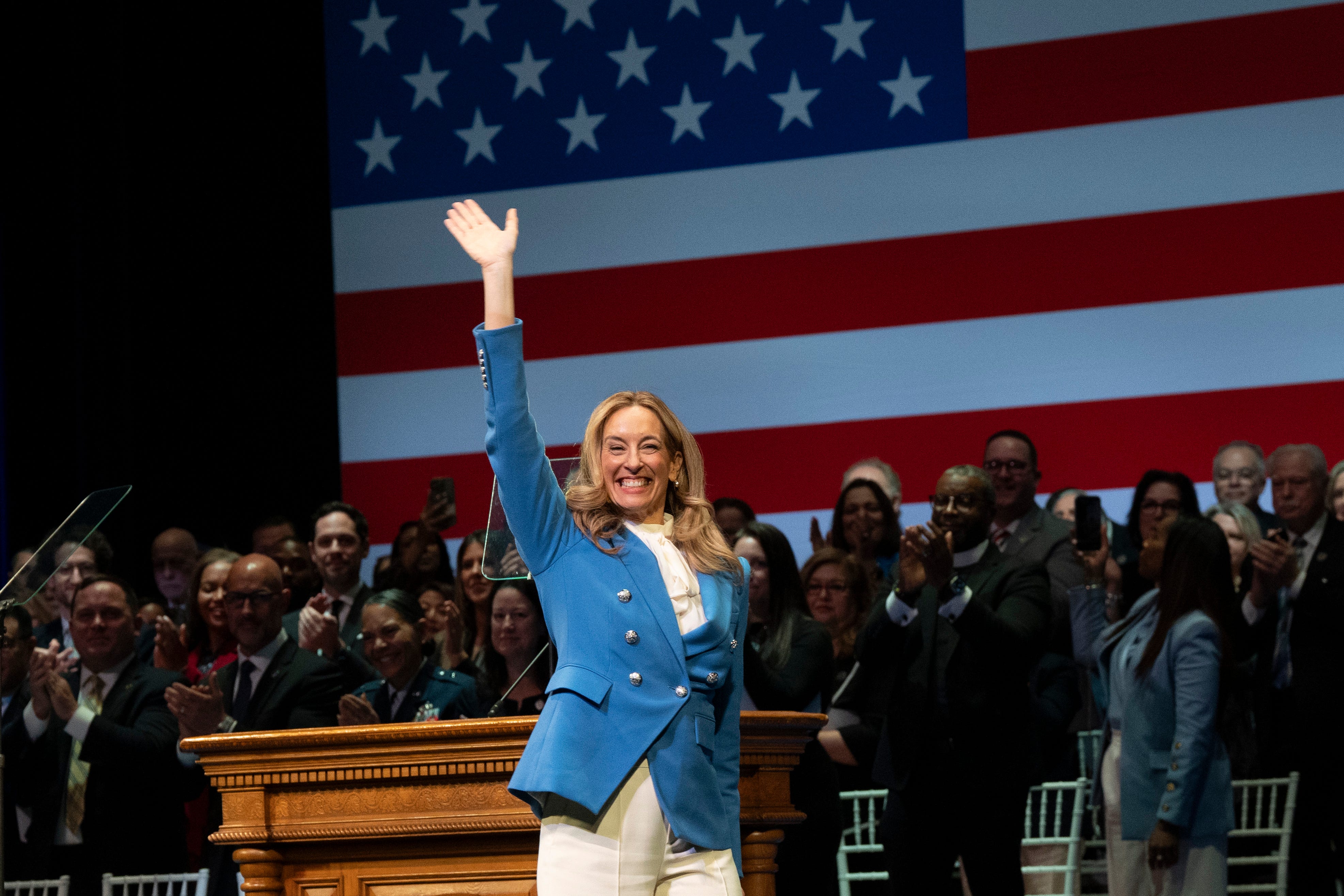 Gov. Mikie Sherrill, NJ's second woman governor, takes office