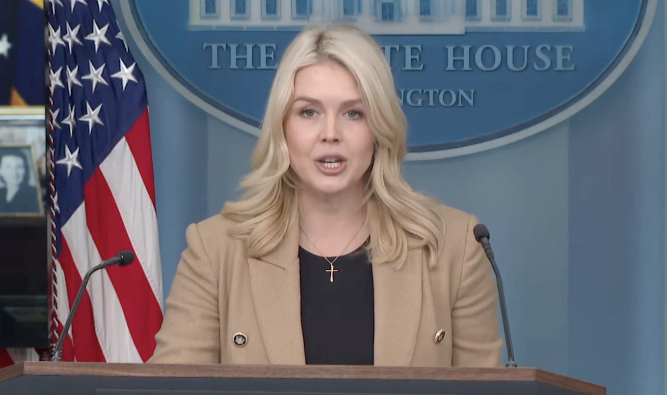 'This administration is not going to tolerate leaks': Karoline Leavitt ...