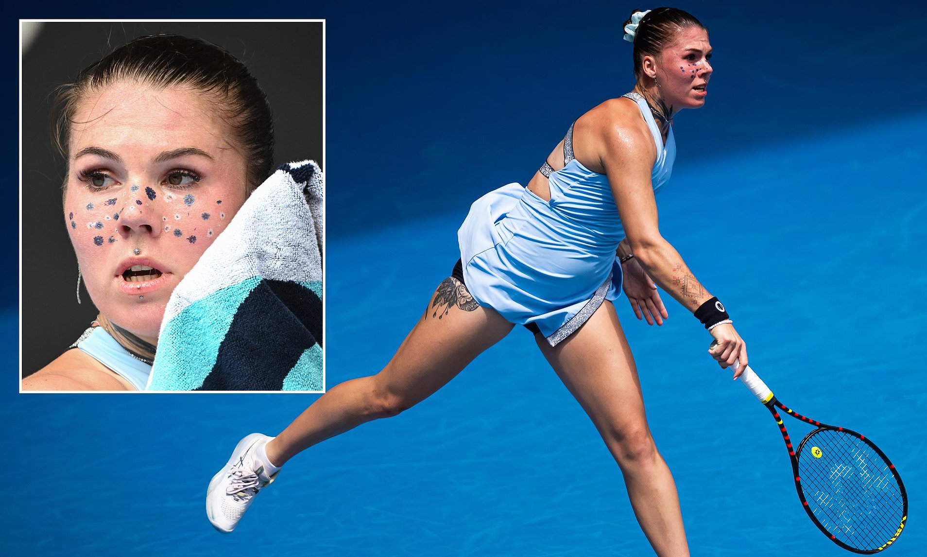 Fans lose their minds over star who made her Australian Open debut with ...