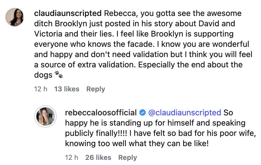 David Beckham's former assistant sides with Brooklyn as feud escalates