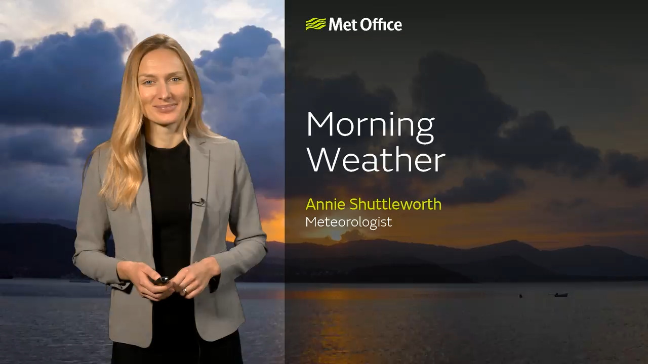 Met Office Tuesday morning weather forecast 30/12/2025