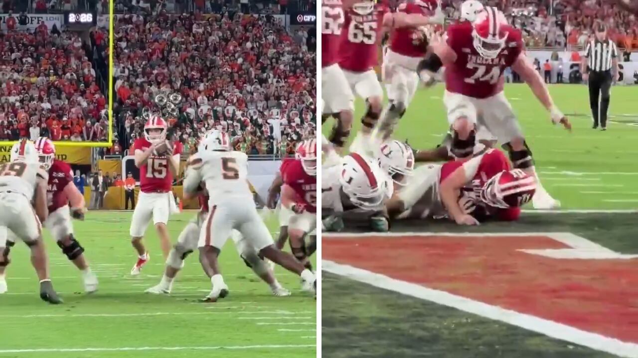 Fernando Mendoza’s spectacular touchdown caught from a never-before ...