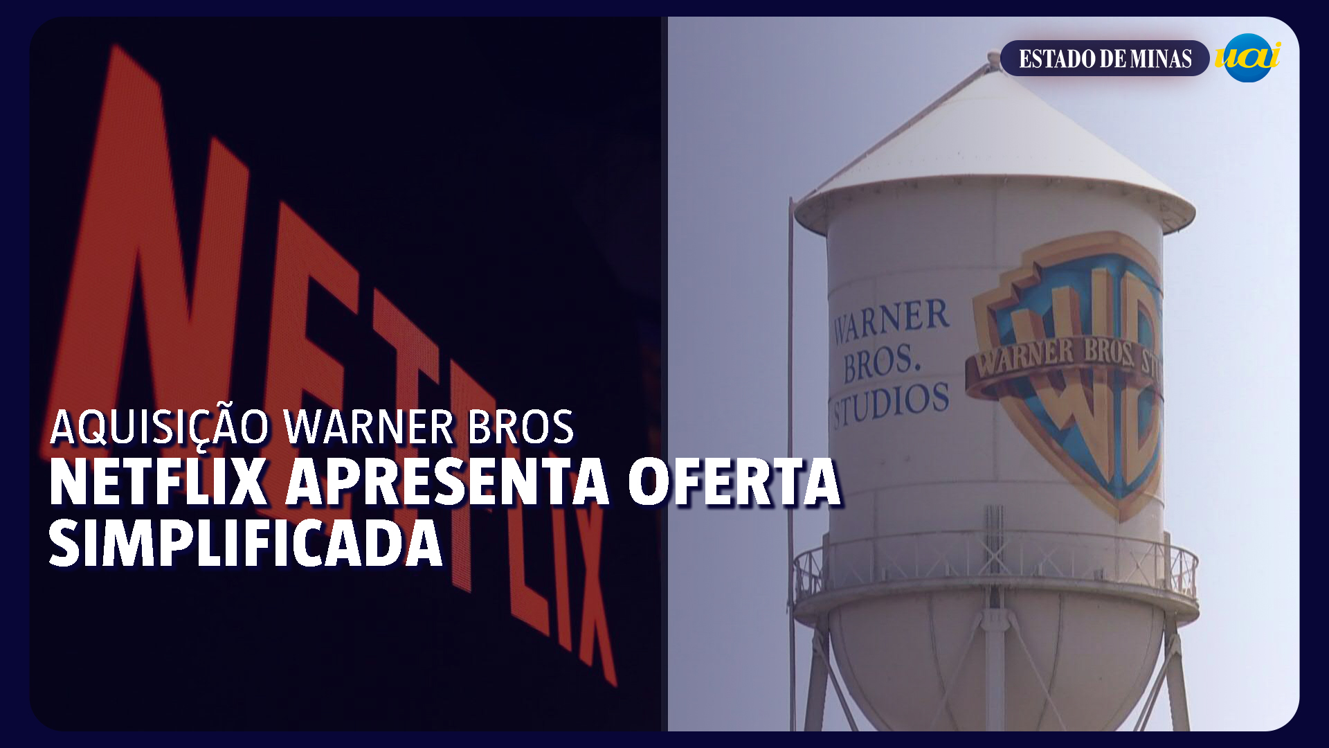 Netflix apresenta oferta simplificada para comprar Warner Bros