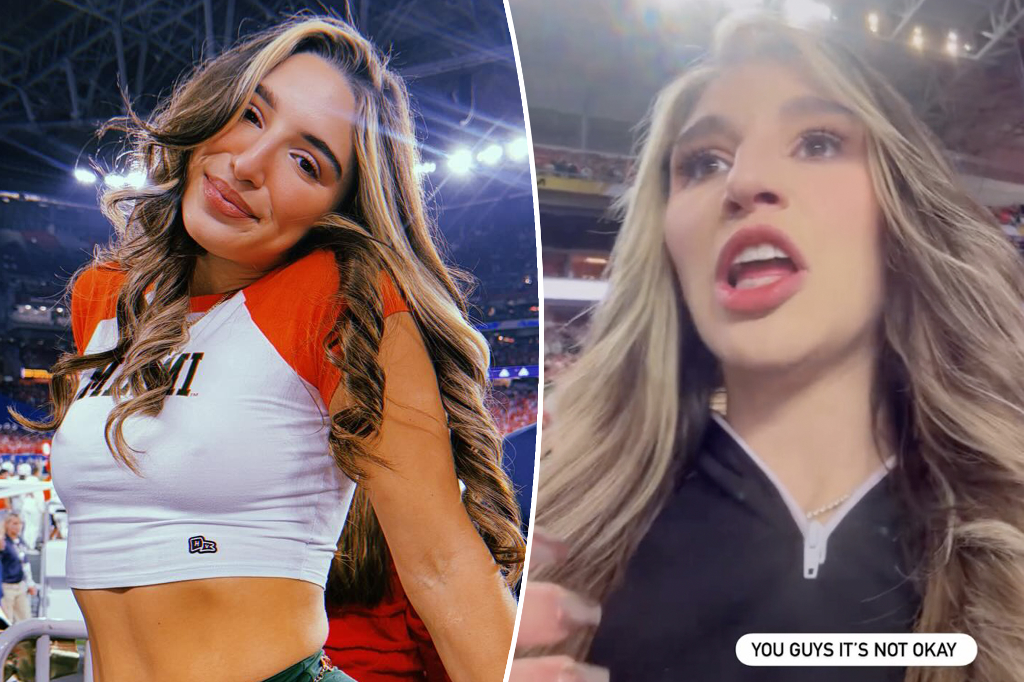 Abella Danger’s ESPN appearance during CFP title game stuns fans