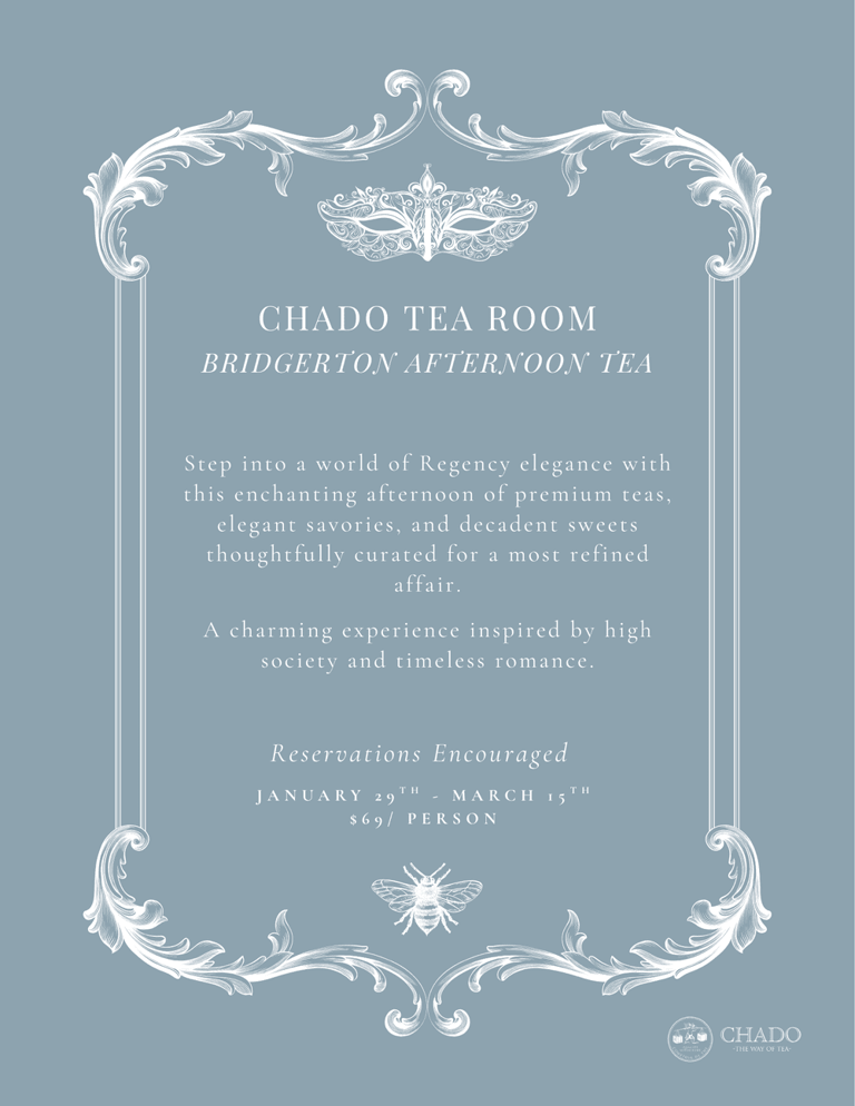 Chado Bridgerton afternoon tea experience, LA