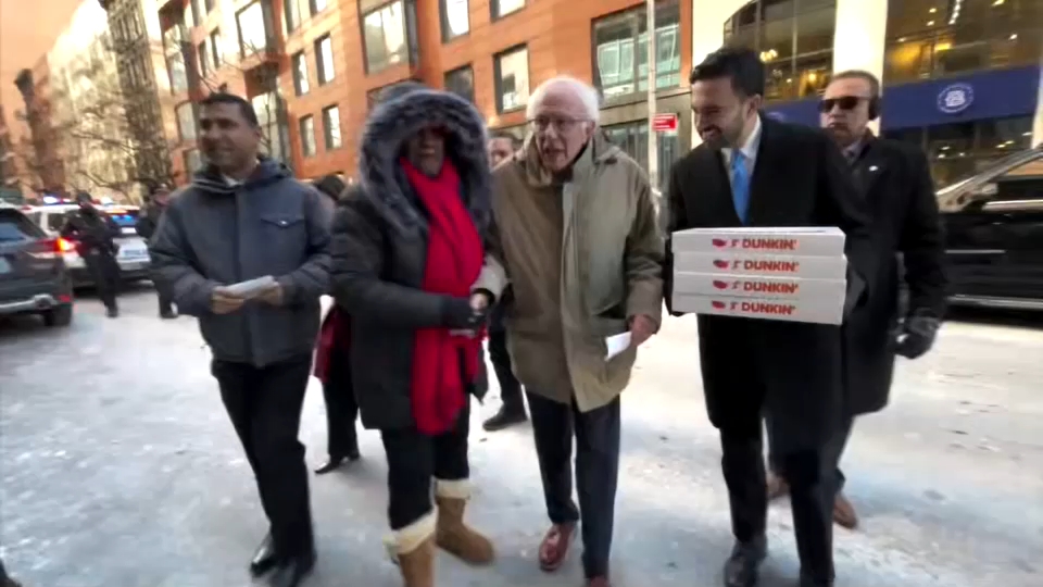 Mayor Zohran Mamdani, Sen. Bernie Sanders join picketing nurses on ...