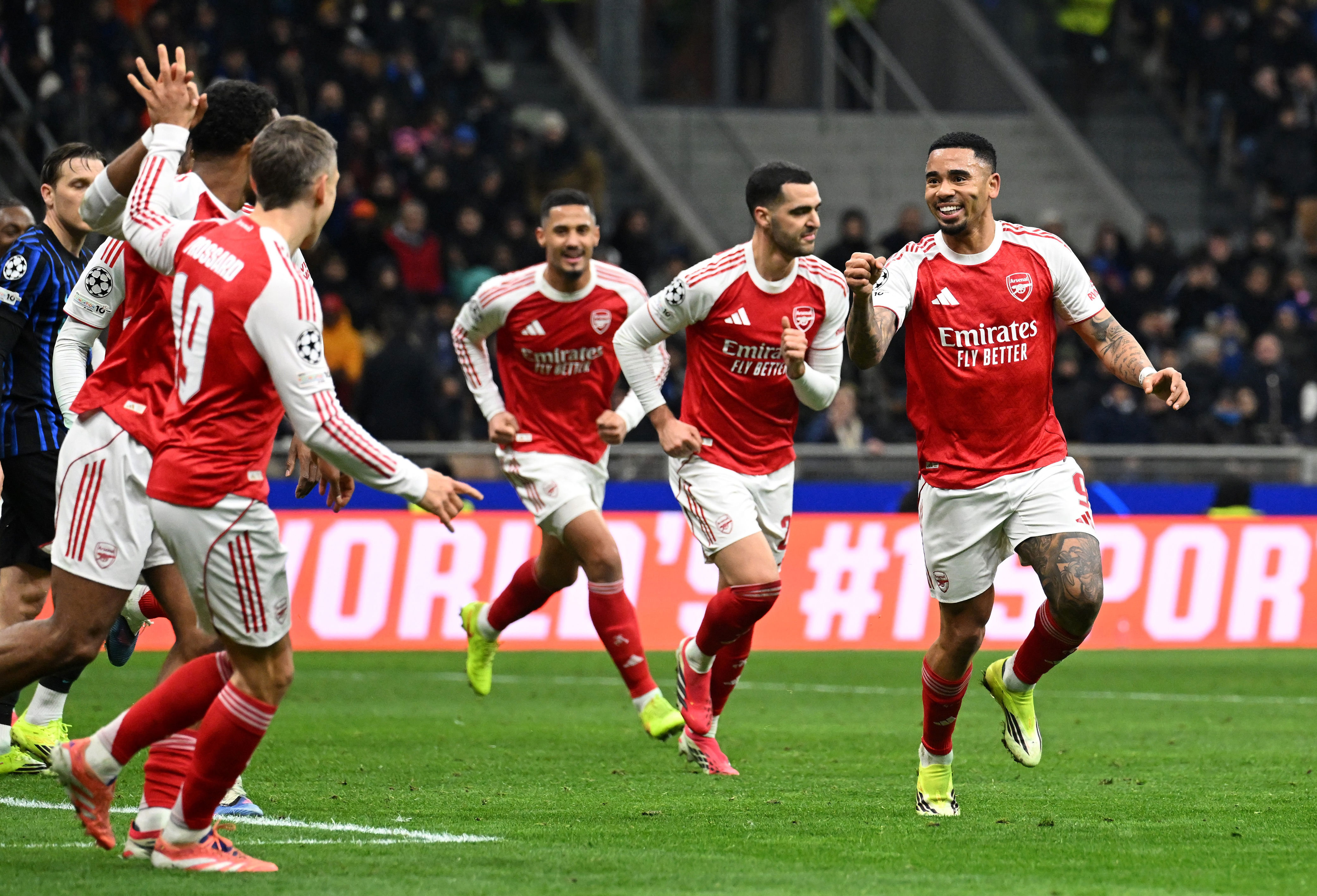 Gabriel Jesus goal restores Arsenal’s lead after crossbar rebound