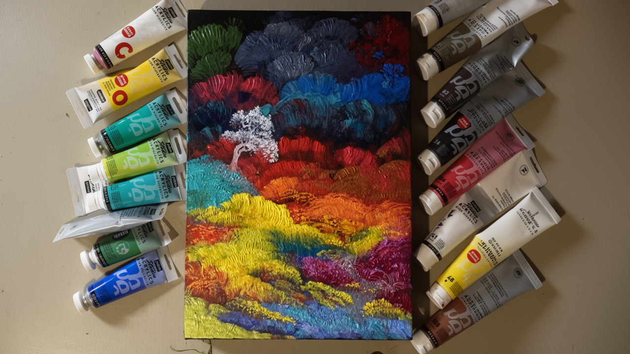 Colorscape acrylic painting tutorial: Create stunning abstract ...
