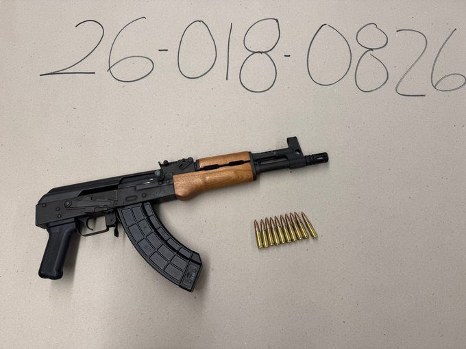 AK-style rifle seized by SJPD during routine traffic stop