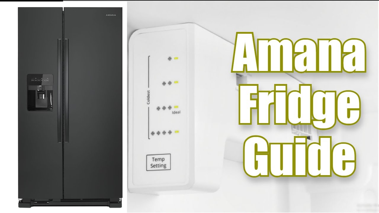 Amana side by side refrigerator: How to use forced defrost, find error ...