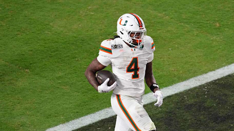 Even in defeat, Mark Fletcher Jr. soars up the Miami Hurricanes and CFP ...