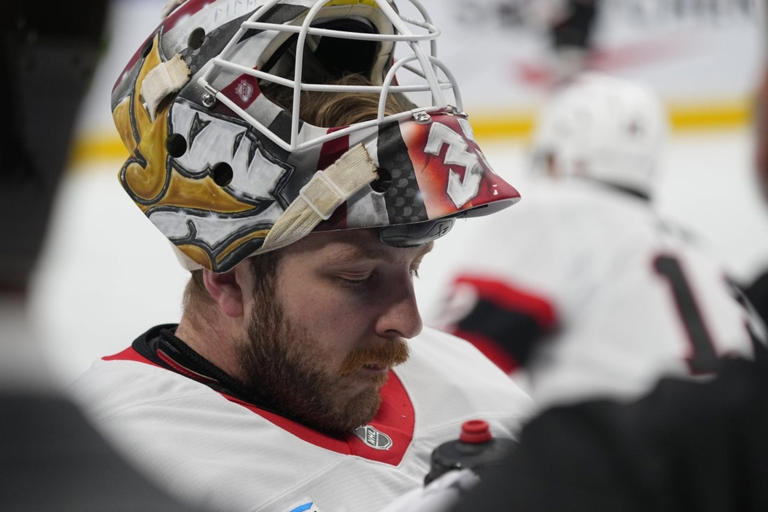 Sens G Linus Ullmark says anxiety prompted personal leave