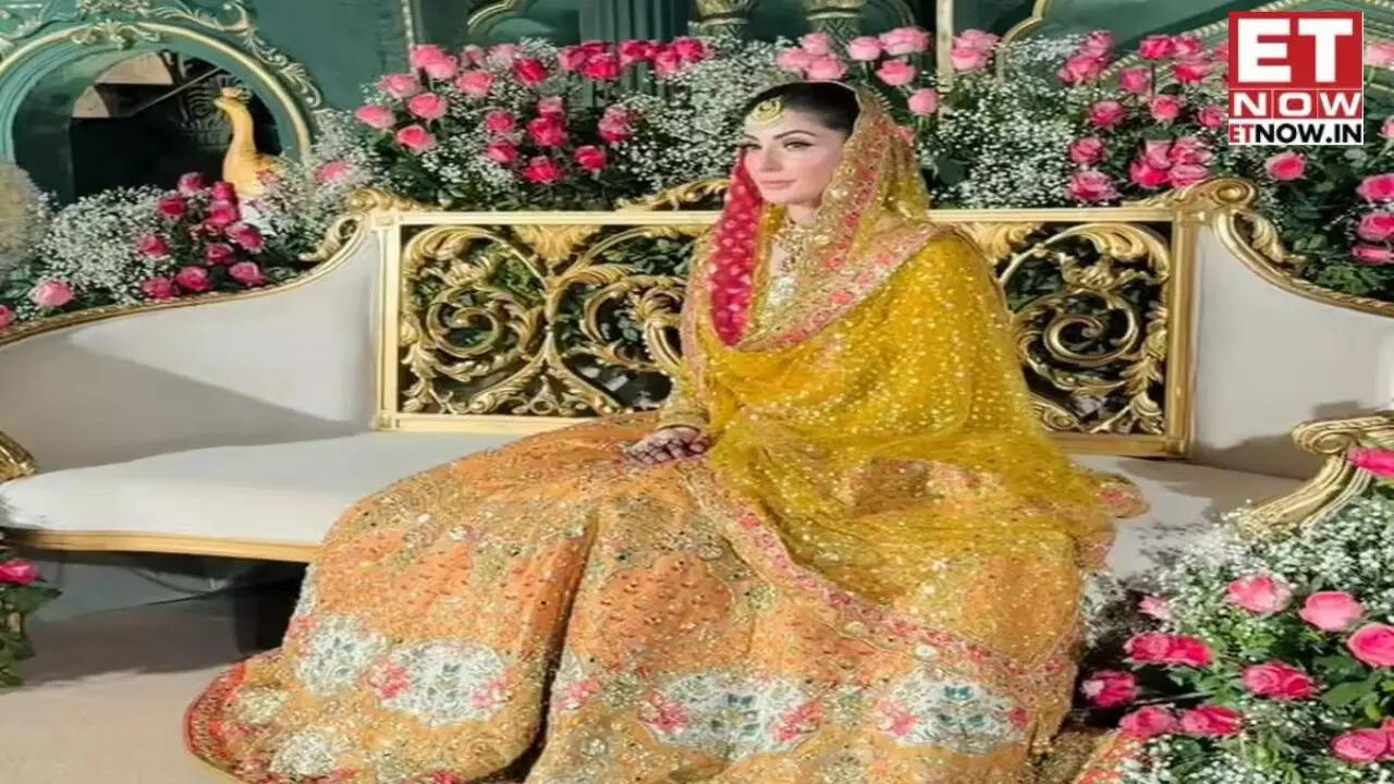 Maryam Nawaz’s extravagant style! Her royal outfit at son’s wedding ...