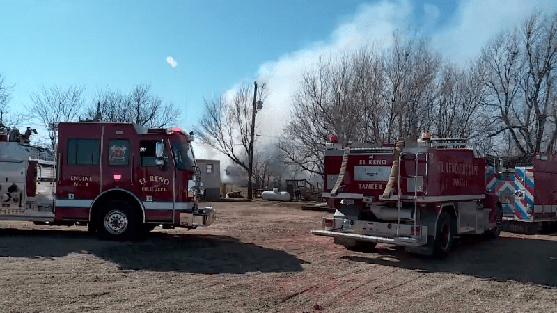 At least one dead after Okarche trailer house fire