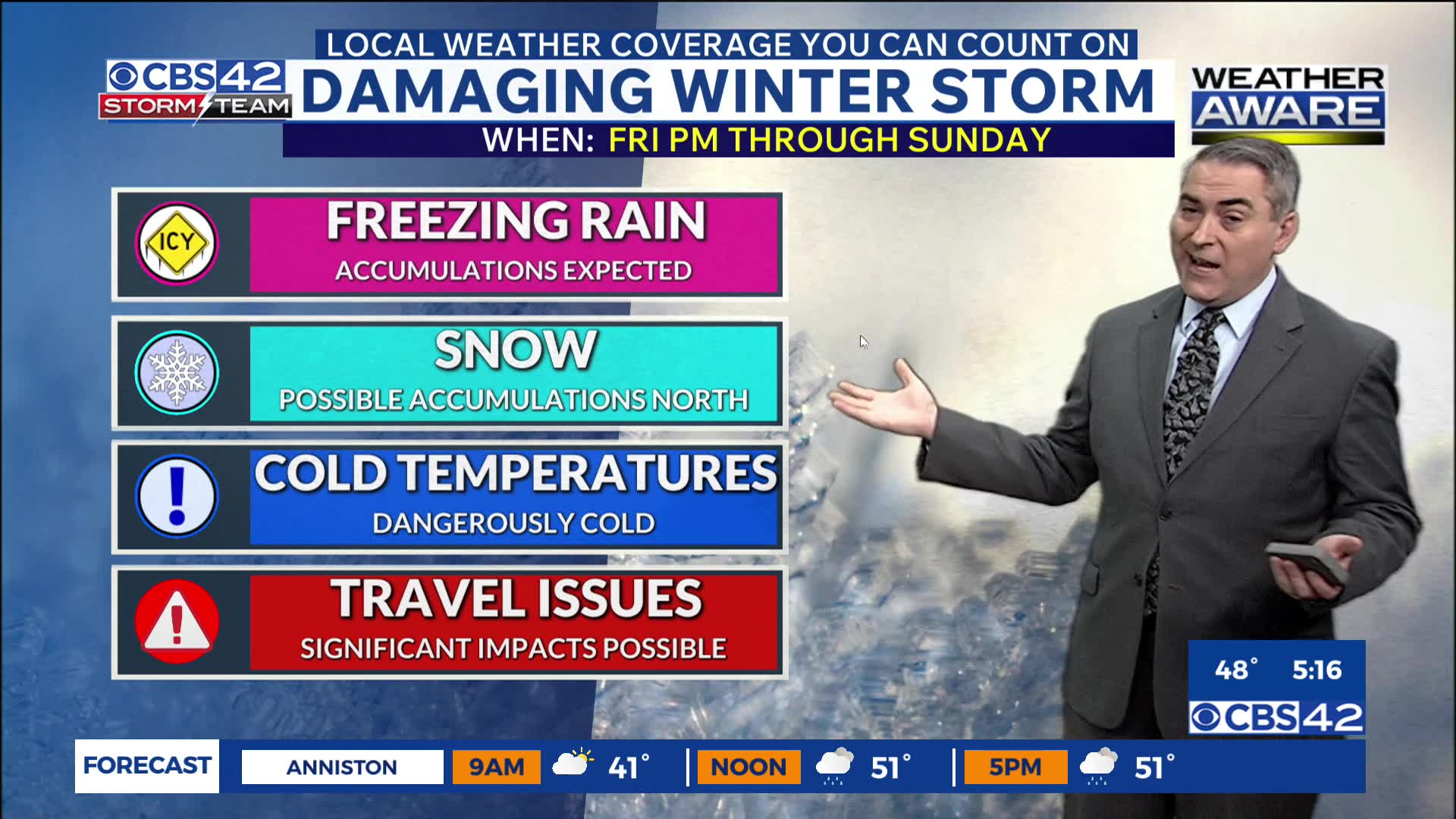 Weather aware: Major winter storm threat Friday night through Sunday ...