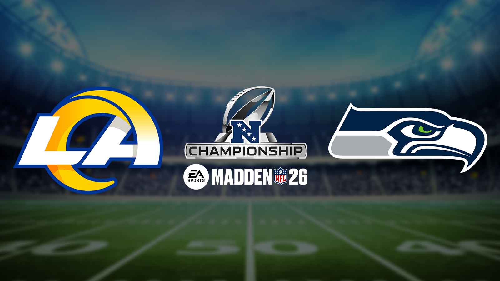 Rams vs. Seahawks NFC Championship results according to Madden 26