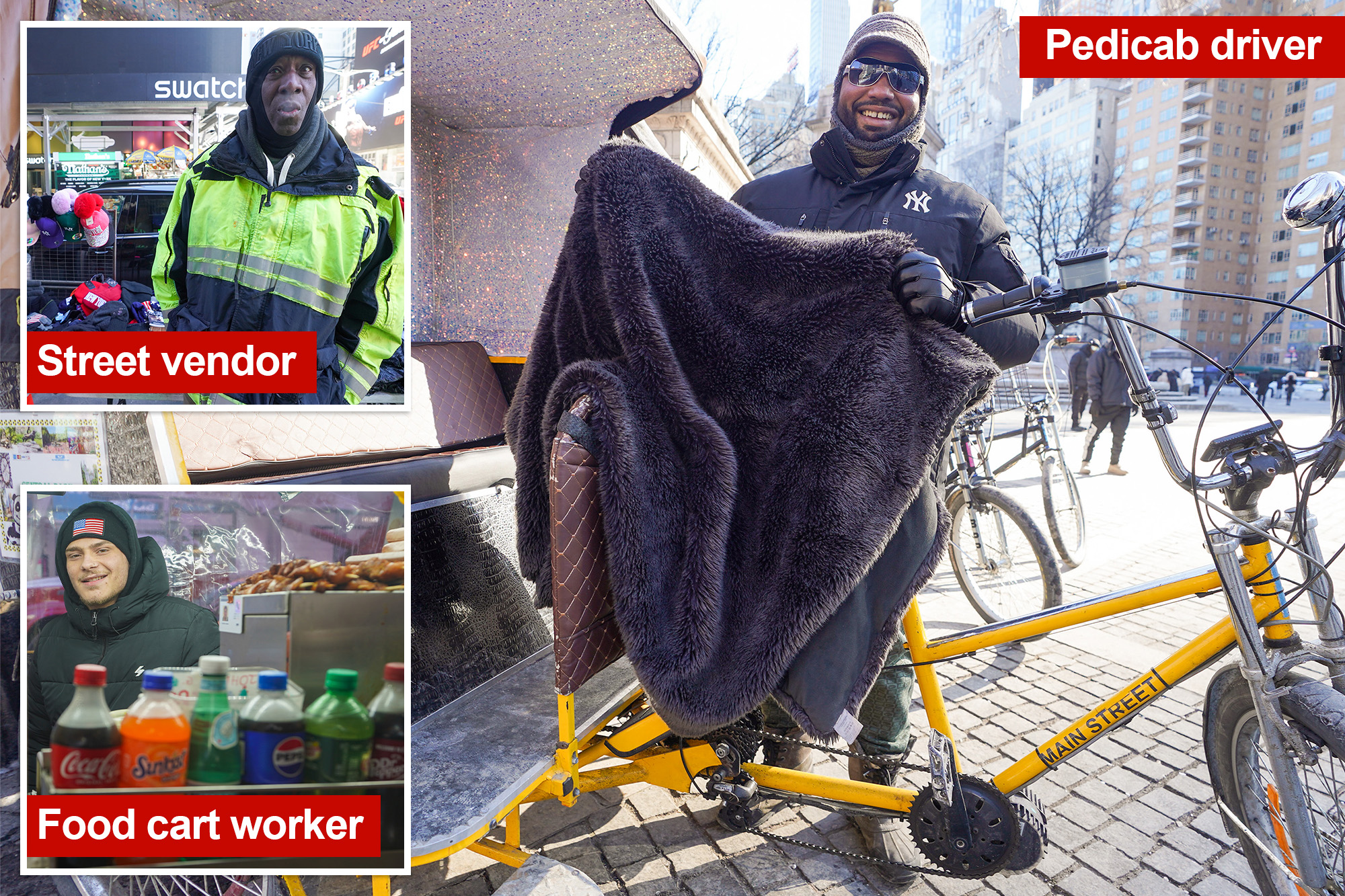 NYC workers brave Arctic blast to make a buck: 'At least I'm not in ...