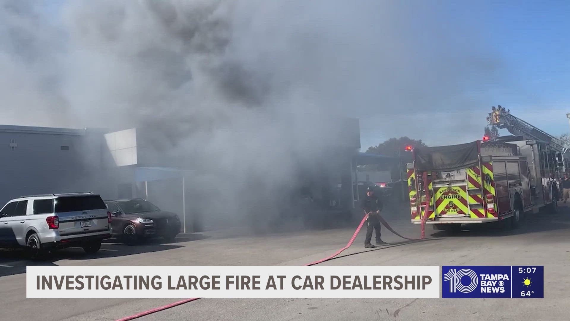 Fire at car dealership in Winter Haven prompts investigation