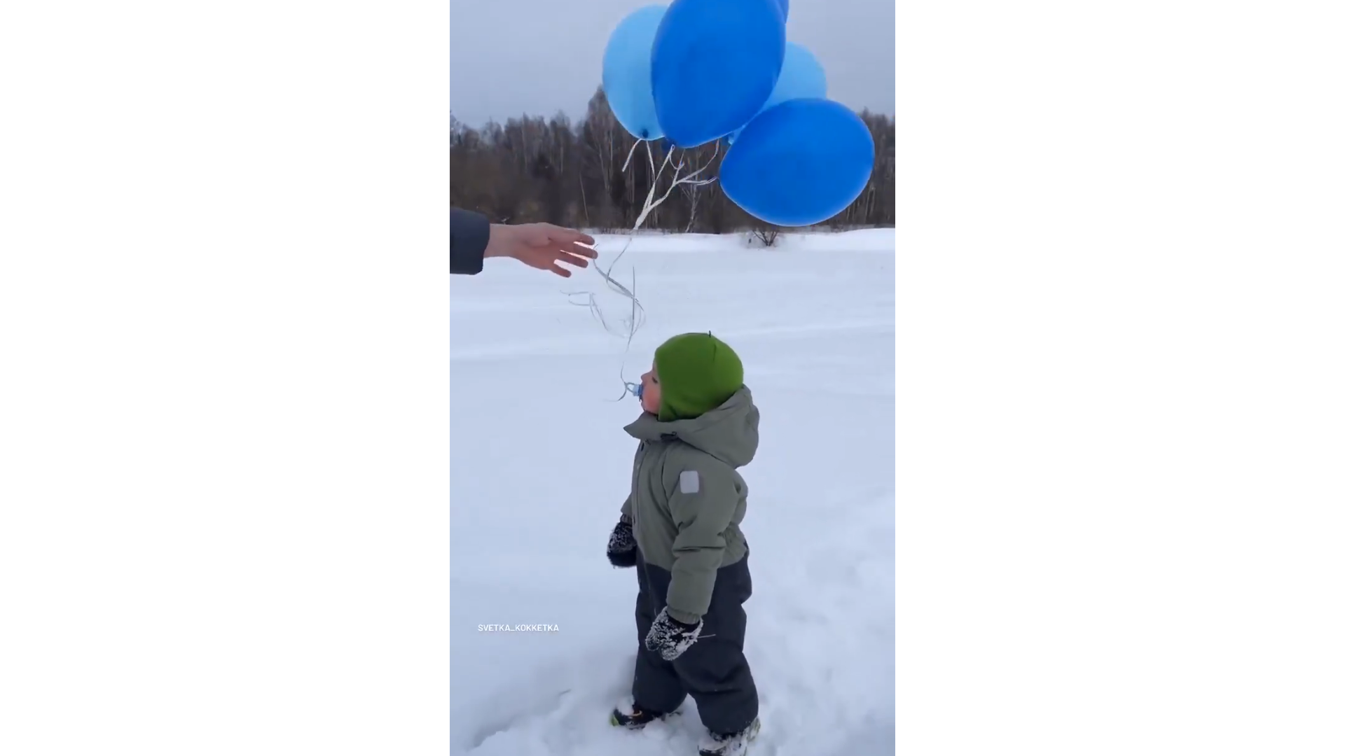 Toddler says goodbye to his pacifier for the last time