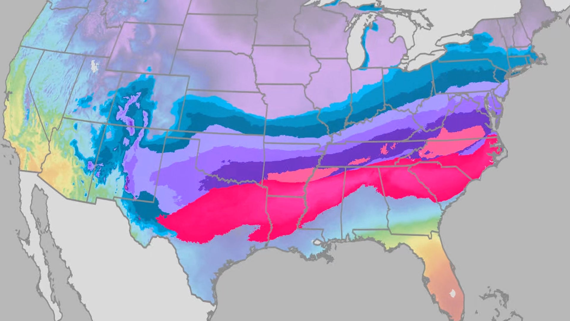 This weekend: Snow, ice from Plains to East Coast