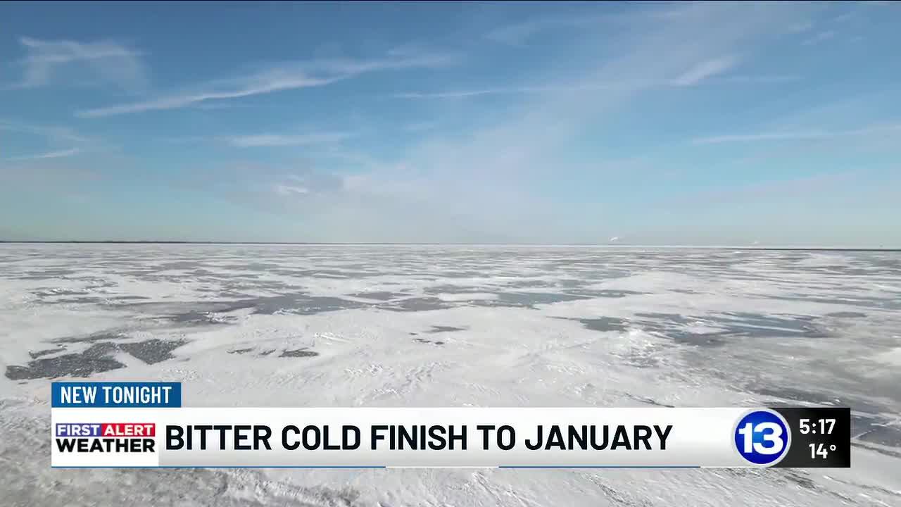 Bitter cold temperatures to grip region through month's end
