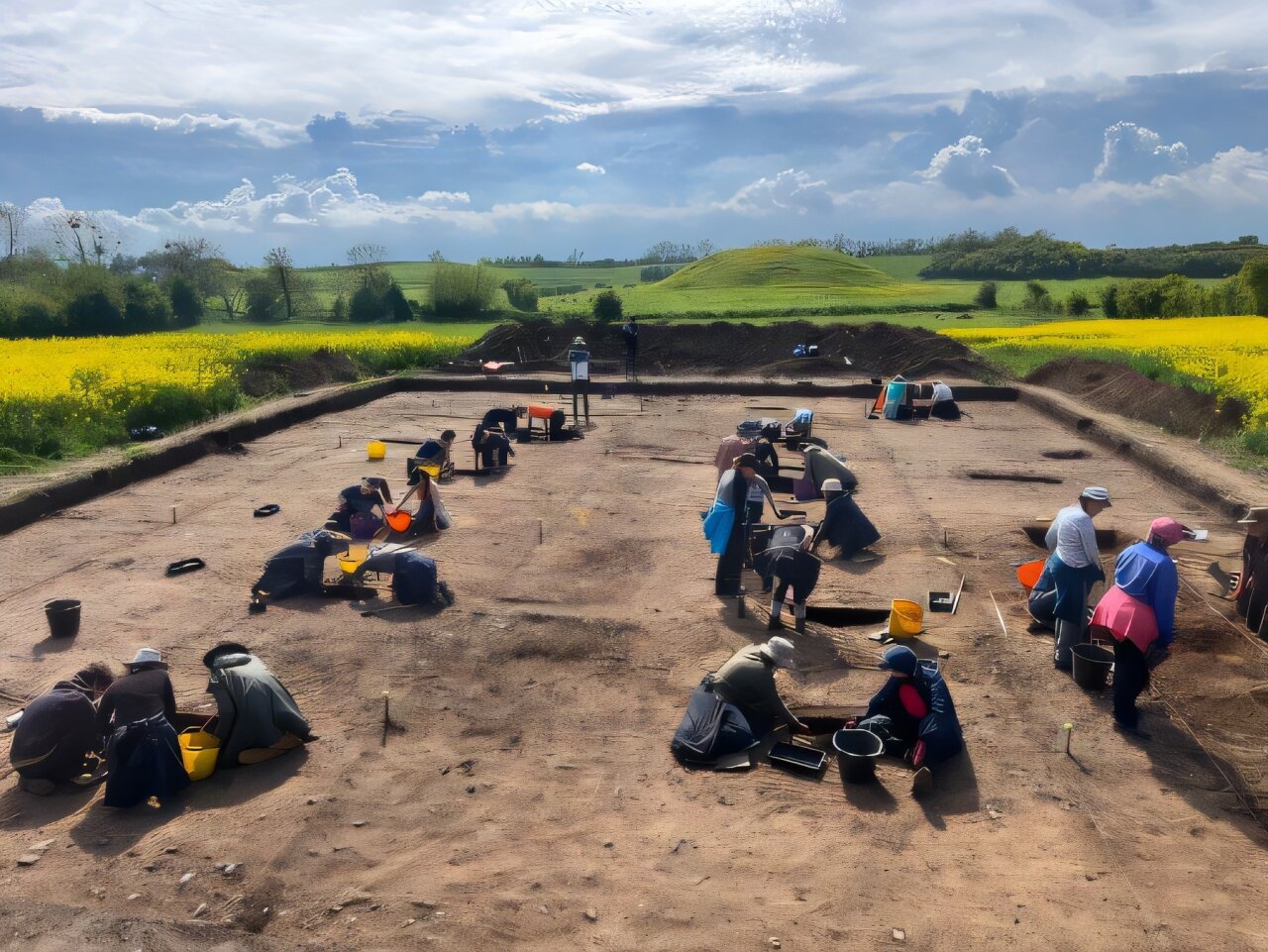 Anglo-Saxon center unearthed near Skipsea Castle