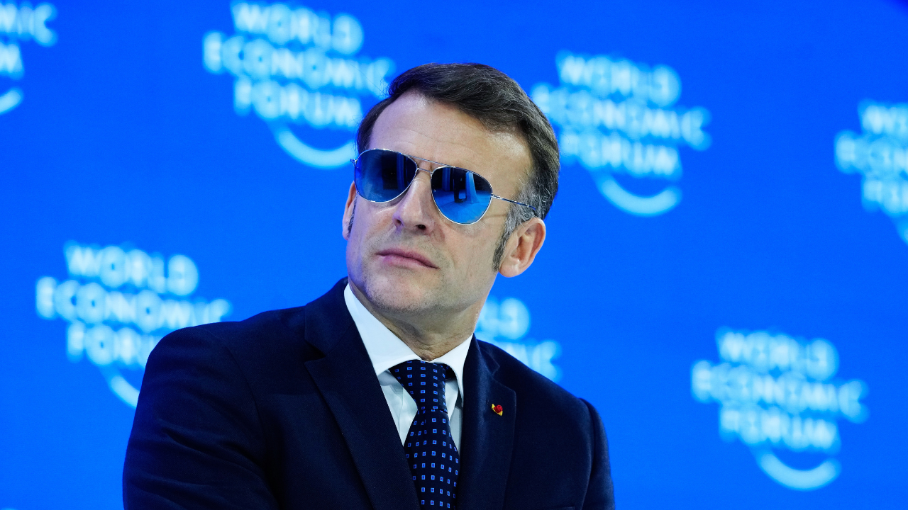 Macron’s ‘Top Gun-style’ sunglasses at Davos go viral: The reason ...