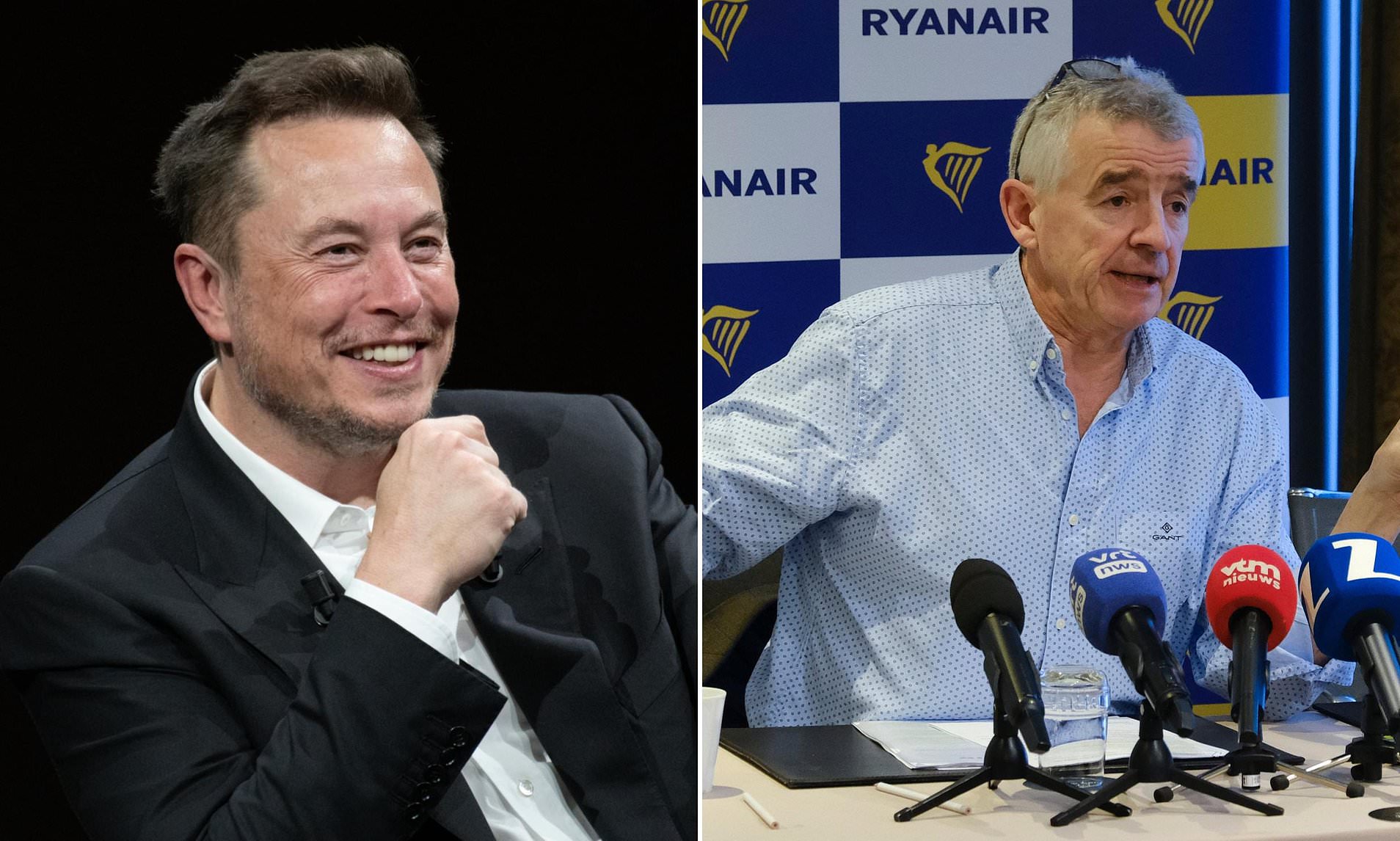Elon Musk threatens to buy Ryanair and put man called "Ryan" in charge ...