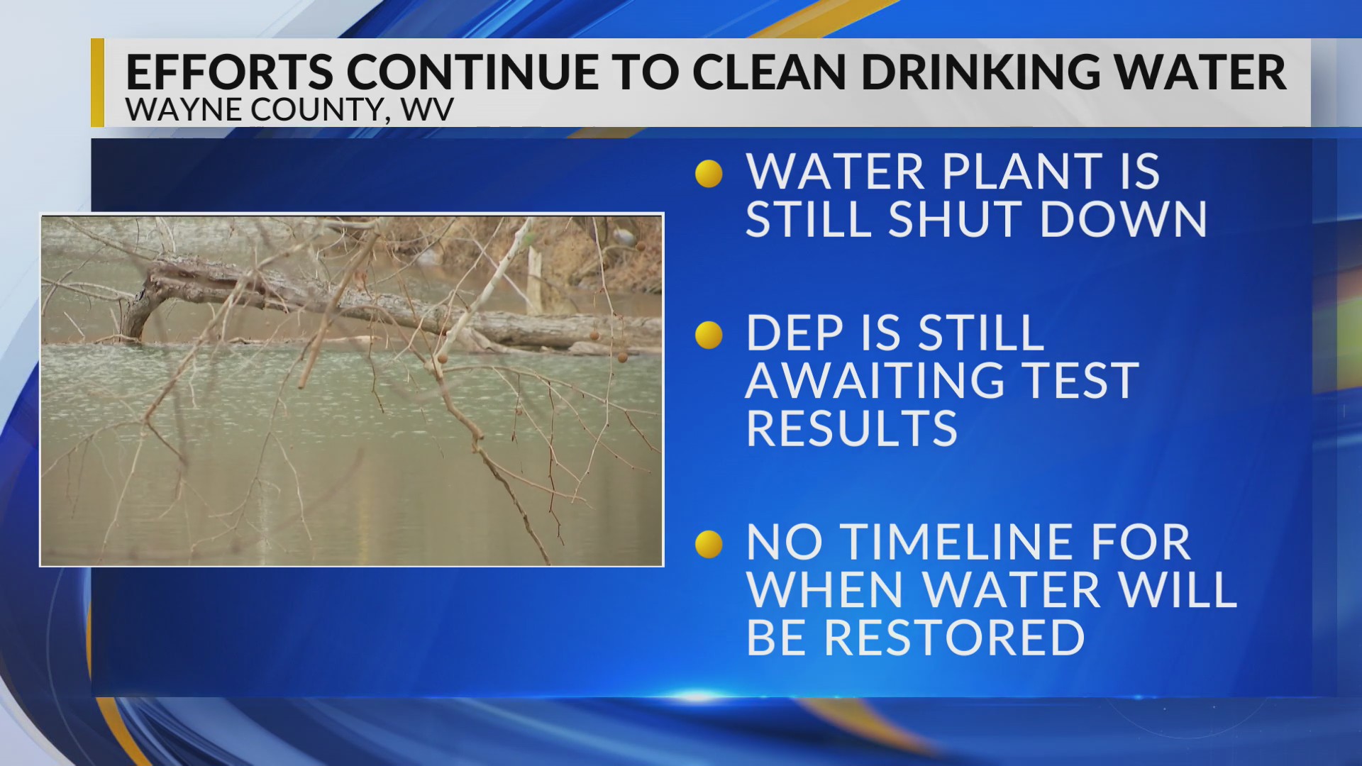 Crews flushing Wayne County water system lines after oil spill