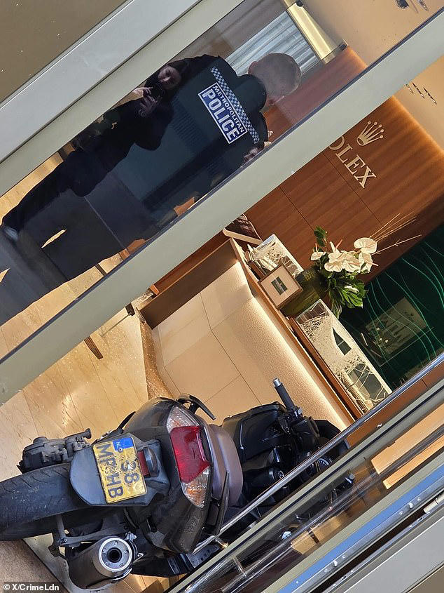 Armed robbers steal thousands of pounds worth of Rolexes in brazen ram ...