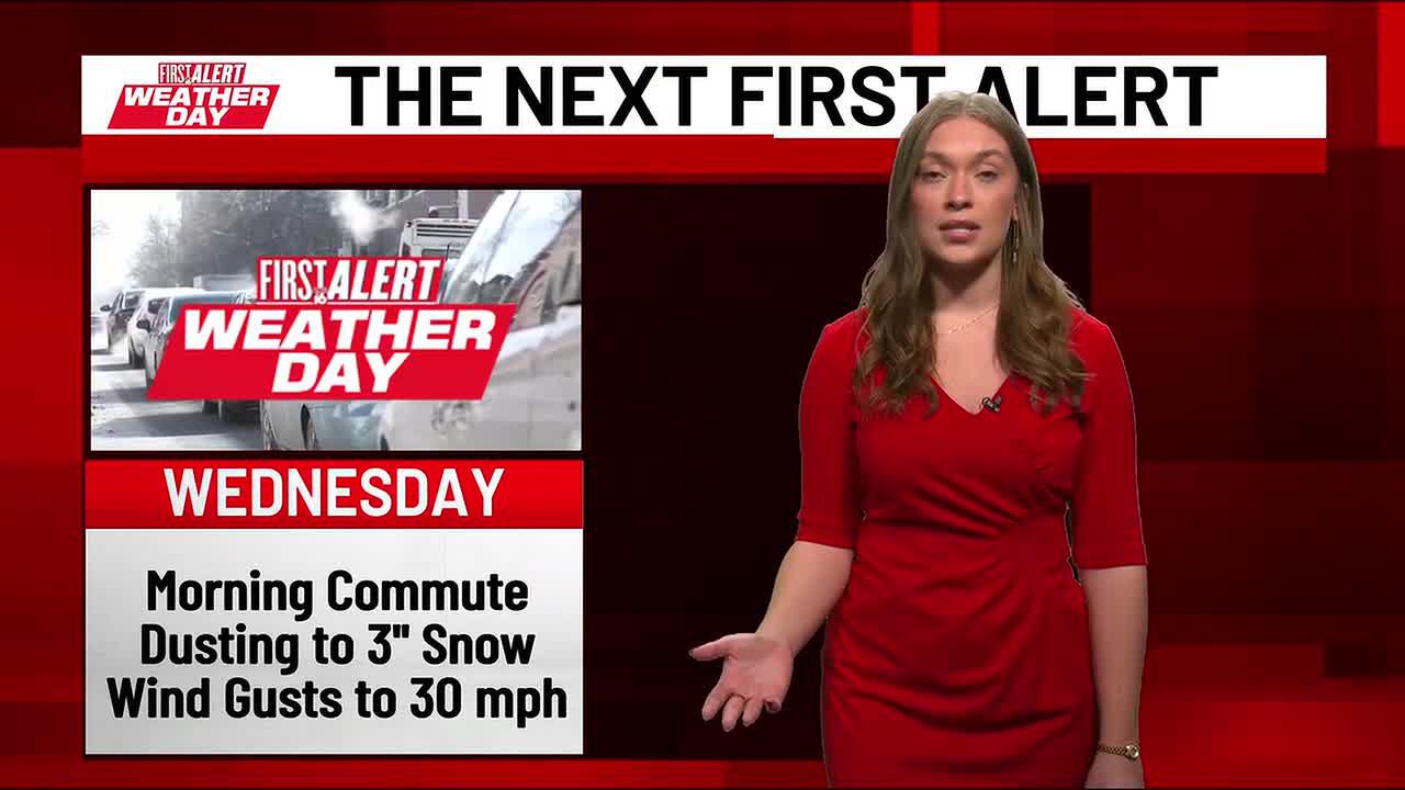 First alert weather day Wednesday