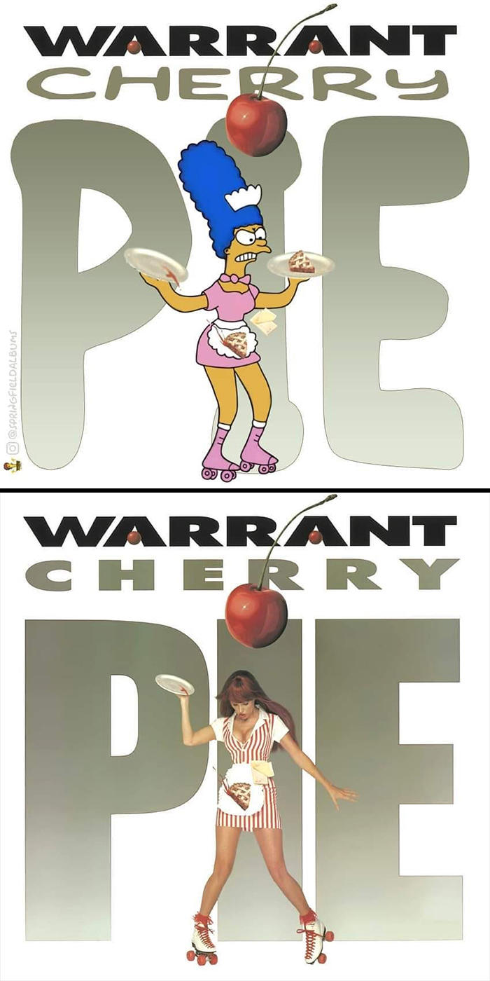 40 heavy metal album covers reimagined with animated characters